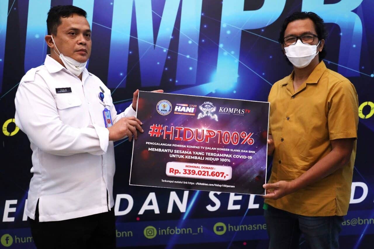 BNN RI Serahkan Donasi " Konser Amal HANI"