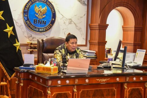 Kepala BNN RI Berikan Materi Kuliah Kepada Mahasiswa S2 STIK Angkatan 12
