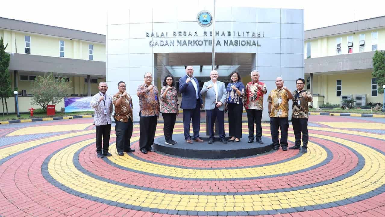 BNN RI Sambut Kunjungan Kerja Dea Di Balai Besar Rehabilitasi BNN LIDO