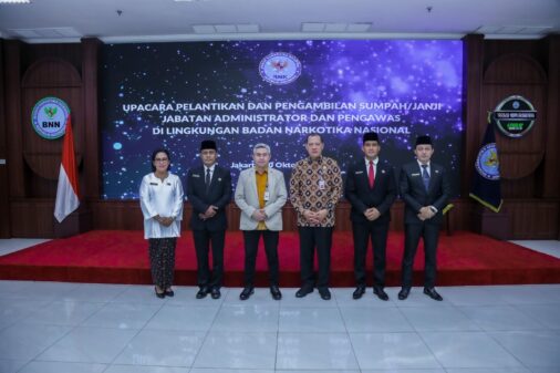 BNN RI Gelar Upacara Pelantikan Jabatan Administrator dan Pengawas