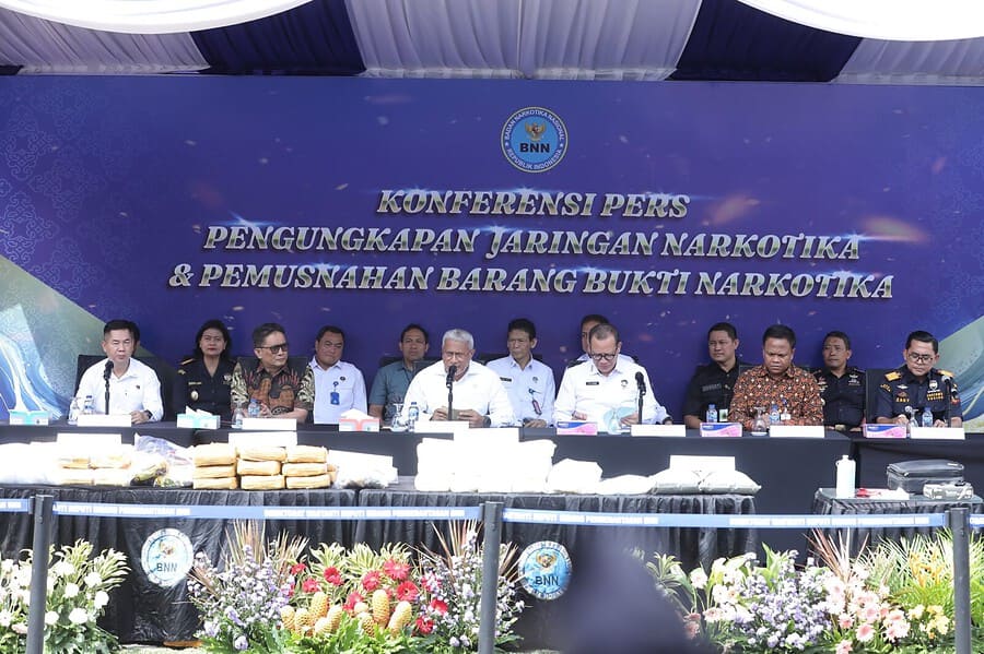 BNN UNGKAP 46 KASUS DAN AMANKAN 87 TERSANGKA, 3 DI ANTARANYA WN ASING